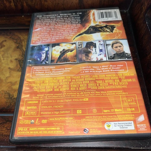 STEALTH DVD 2005 Full Screen Special Edition 2 Disc Set JESSICA BIEL ...