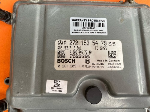 2006-2009 Mercedes E350 CLK350 C350 ECU Engine Control Module A 272 153 ...