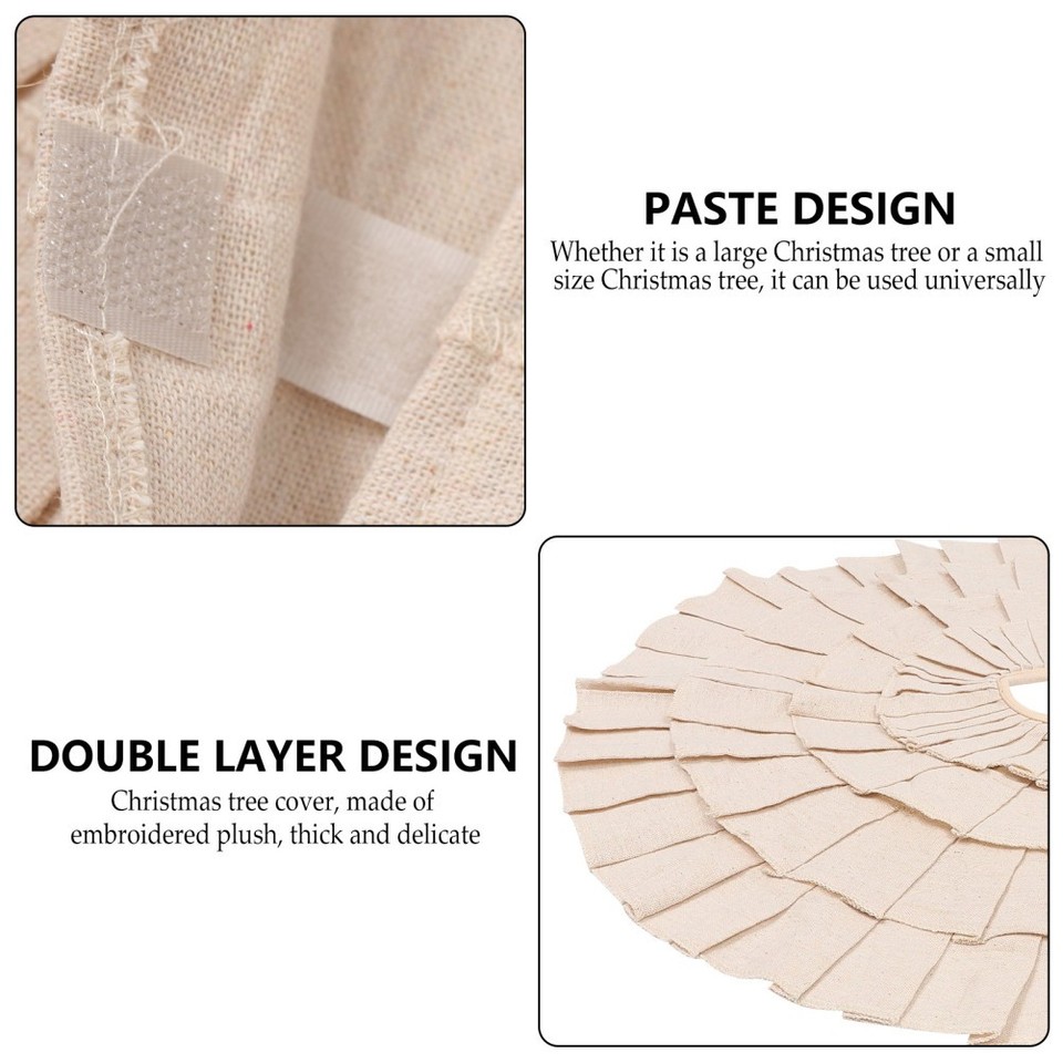 Creative Christmas Tree Skirt Xmas Tree Base Mat Holiday Christmas ...