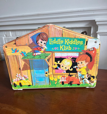 Vintage 1965 Liddle Kiddles Klub House Vinyl Playset Carrying CASE ...
