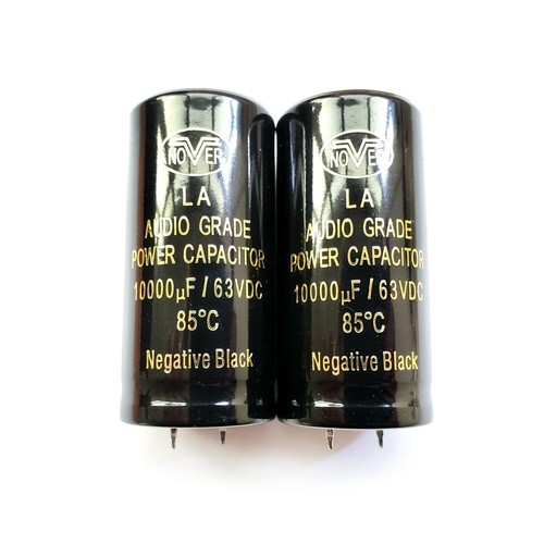 2pc NOVER 10000uF 63V Audio Amplifier Capacitor 30x60mm Electrolytic ...