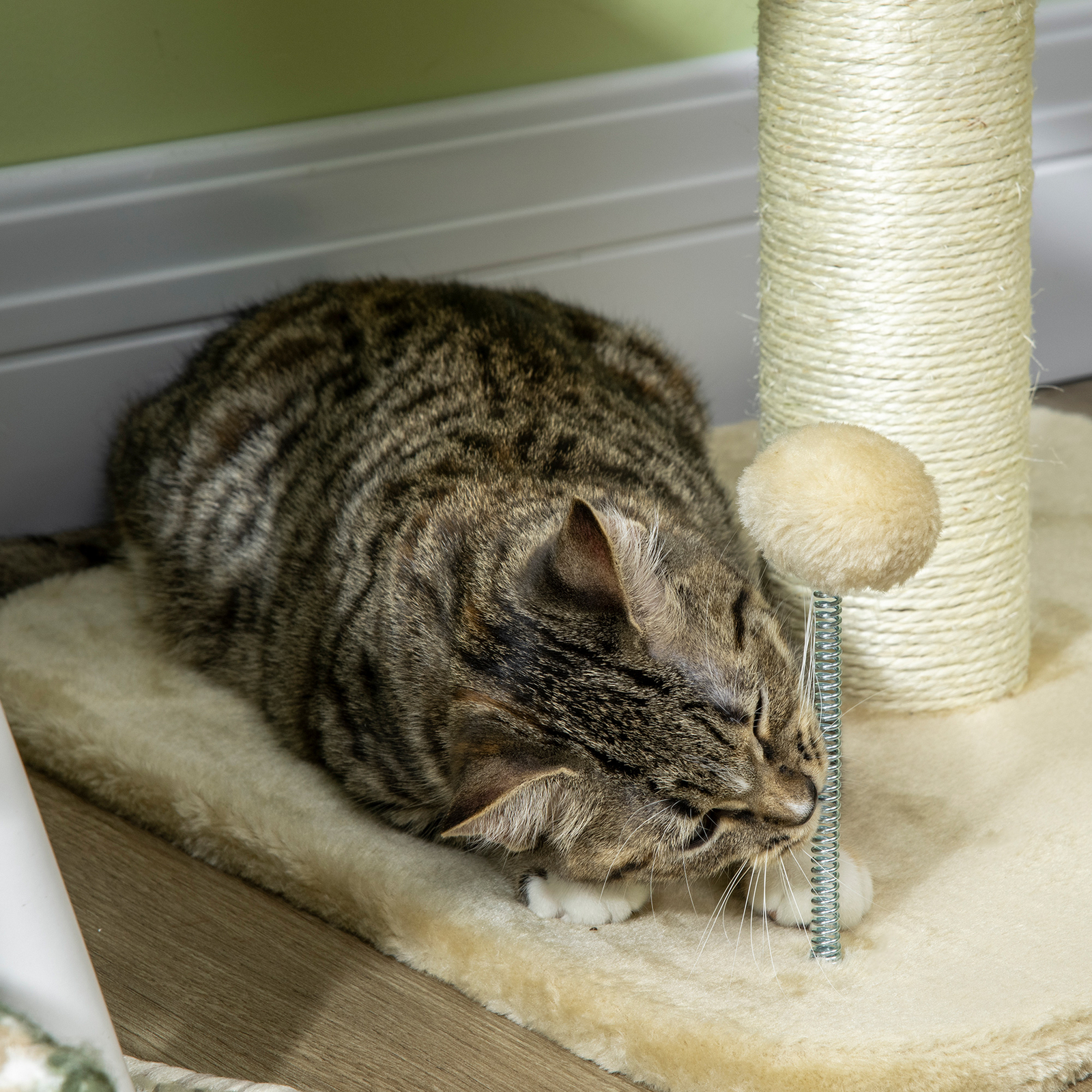 51cm Cat Tree Kitty Activity Centre w/ Top Bed, Toy Ball, Sisal ...