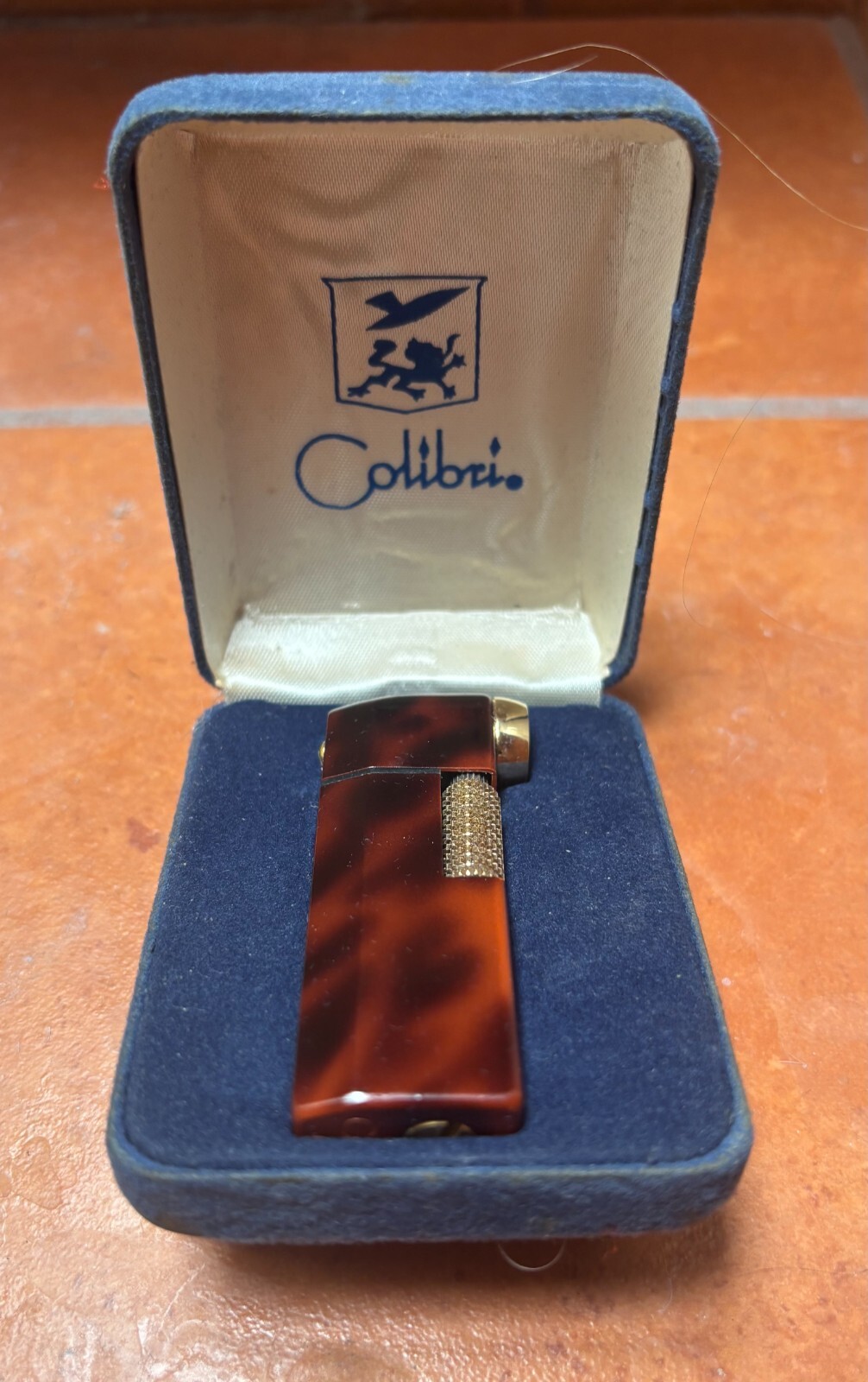 Vintage COLIBRI Flint Lighter-Brushed Gold & Tortoise Shell. | eBay