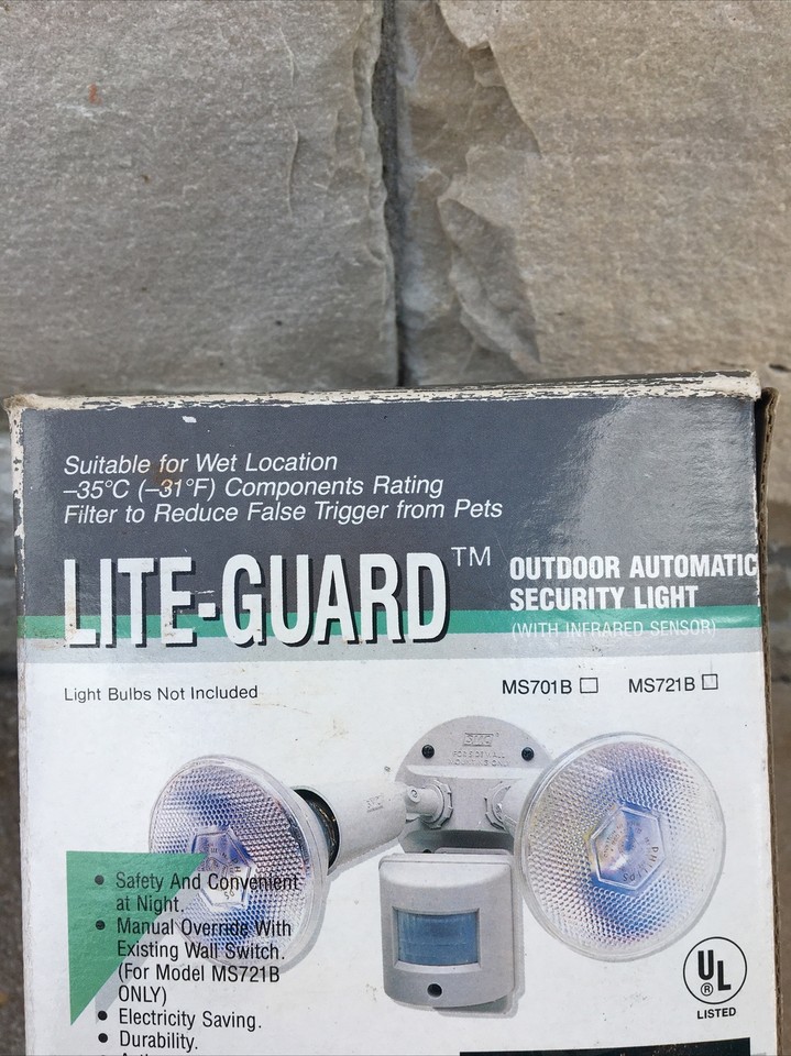 Lite Guard Outdoor Automatic Security Light Open Box | eBay