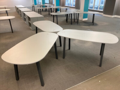 Grey Bespoke Paddle Shape Desks, Grey Office Desks - 21 available | eBay UK