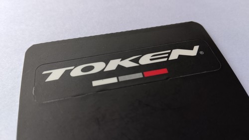 Token genuine official brand bicycle sticker decal new black cycling ...