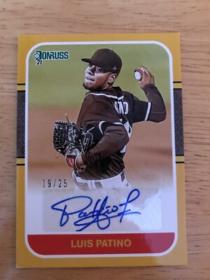 2021 Donruss Luis Patino Retro 1987 Signatures RC Auto Autograph /25 | eBay