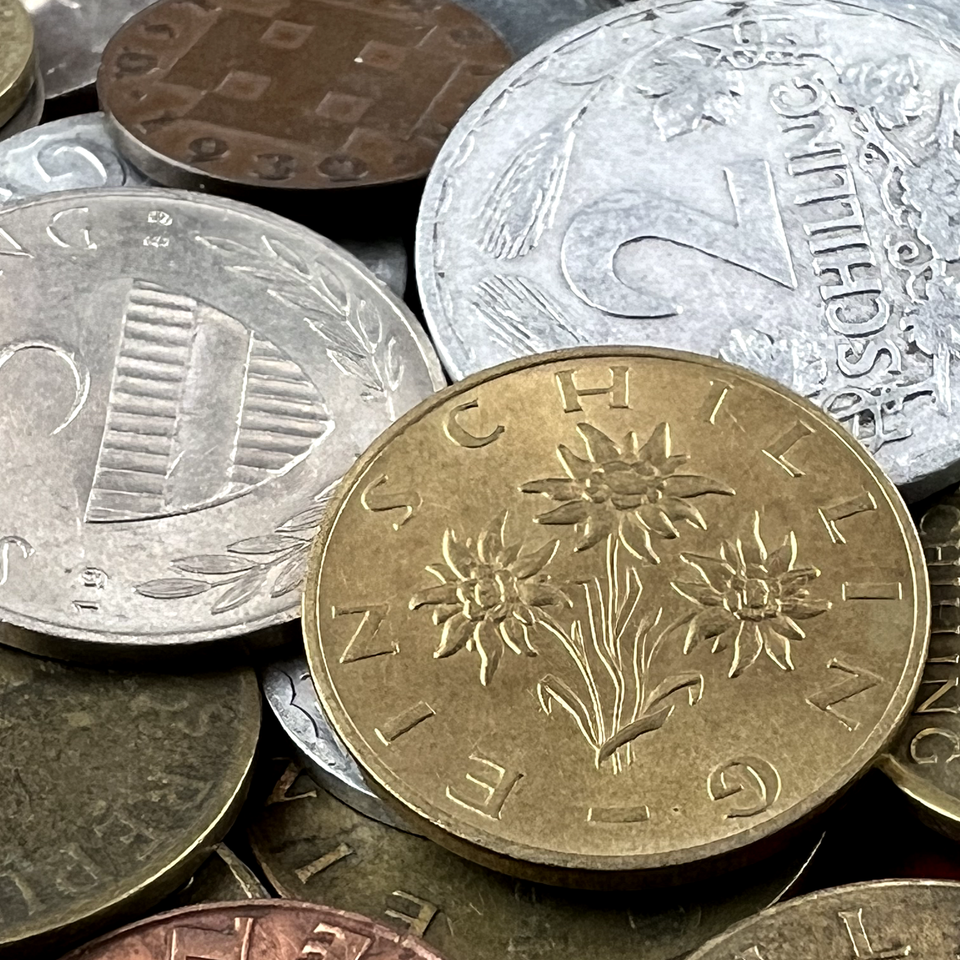 Austria Coins in Bulk: Lot of 750 Random Austrian Coins 🇦🇹 Free ...