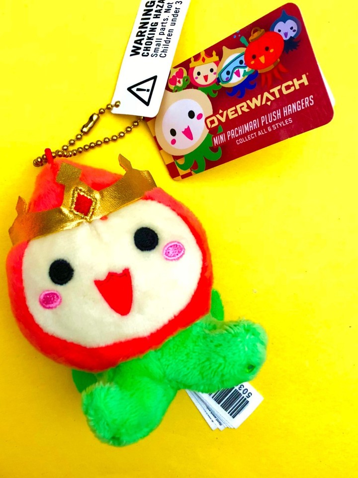 Overwatch Mini Pachimari Plush Doll Pachiking Hangers Keychain Kids ...