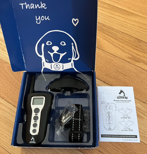 PATPET Dog Training P Collar 320 Beep Vibration Shock With Remote OPEN ...