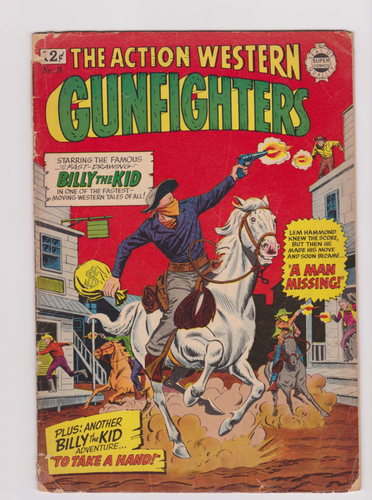 GUNFIGHTERS #16 (1964) Billy the Kid, Jack Sparling, Don Heck, Super ...