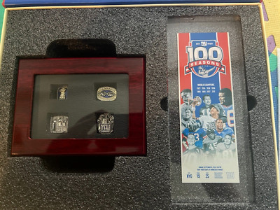 New York Giants 100th Anniversary Commemorative Super Bowl Rings ...