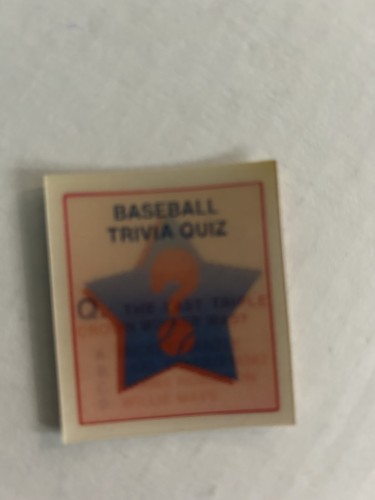 1986 Sportflics #106 Baseball Trivia Quiz Trivia Cards | eBay
