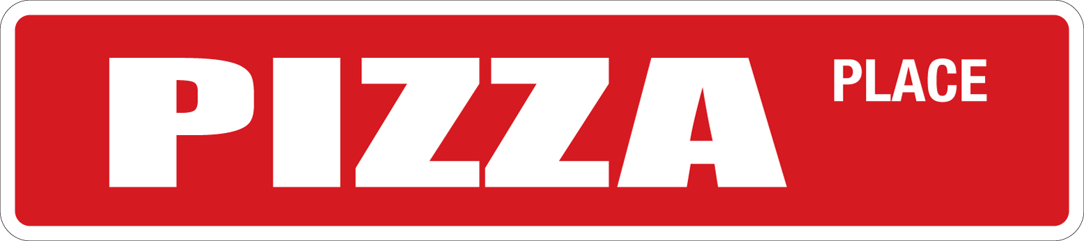 *Aluminum* Pizza Place 4" x 18" Metal Novelty Street Sign SS 2906 | eBay