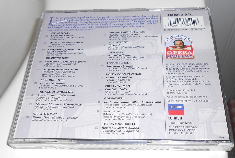 LUCANIO PAVAROTTE - MY FAVORITE OPERA IN THE MOVIES | eBay