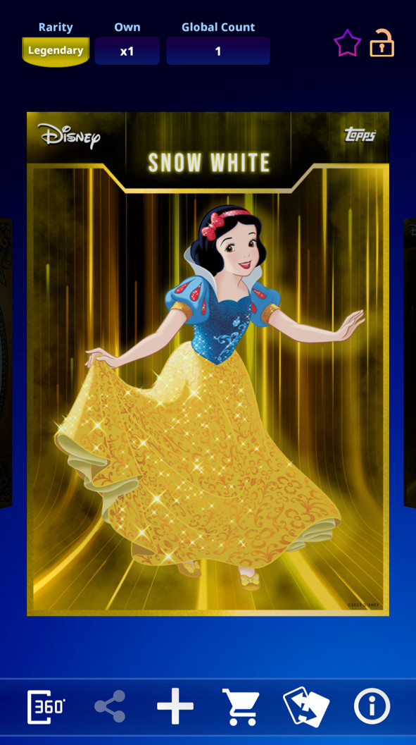 Snow White 2025 Topps Chrome Disney #DI-10 Disney Icons Price Guide ...