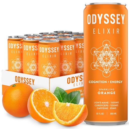 Odyssey Elixir Cognition + Sustainable Energy - Lion's Mane Cordyceps L ...