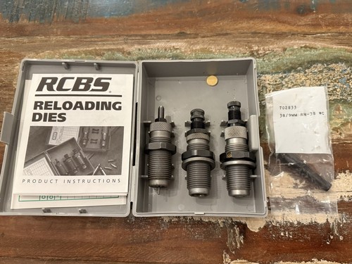RCBS 3 Die Carbide Set .357 Mag .38 Special Dies Reloading Carb Magnum ...