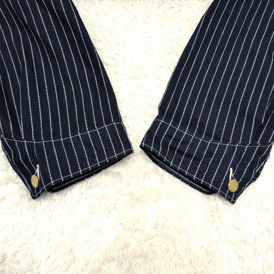 Sugar Cane Wabash Stripe Work Coat M Indigo Near Mint Japanese Vintage ...