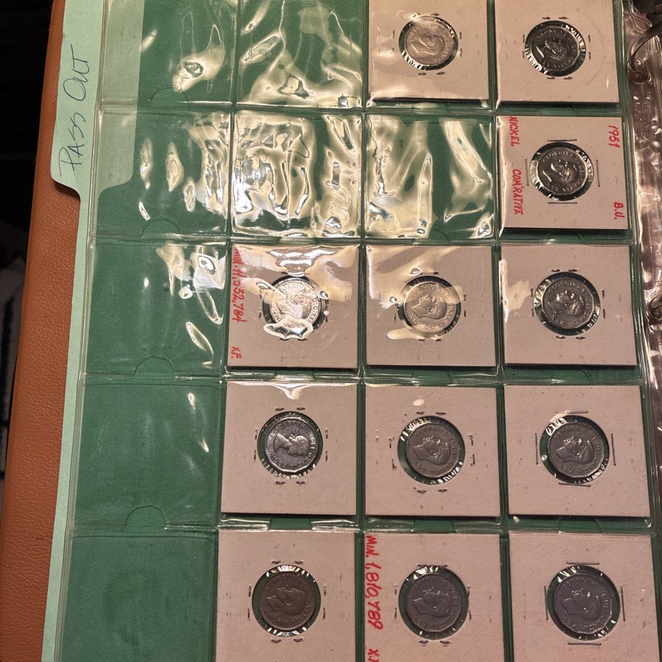 Full Vintage Rare Canadian 5 Cent Coin Collection 1923-1969 | eBay