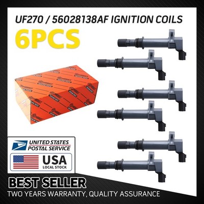 Pack of 6 New OEM Ignition Coils UF270 For 2006-2008 Mitsubishi Raider ...