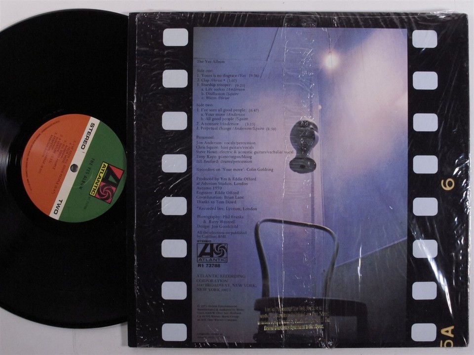 YES The Yes Album RHINO/ATLANTIC LP VG++ 180g 2003 reissue promo SHRINK ...