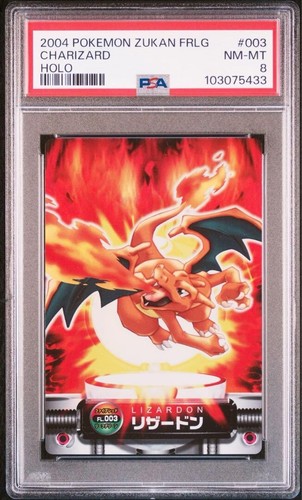 PSA 8 Pokemon Card Charizard No. 003 FireRed LeafGreen Holo Zukan ...