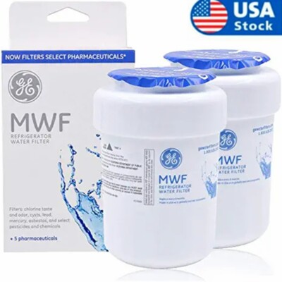 2 PACK GE MWF MWFP 46-9991 GWF Smartwater Genuine Refrigerator Water ...
