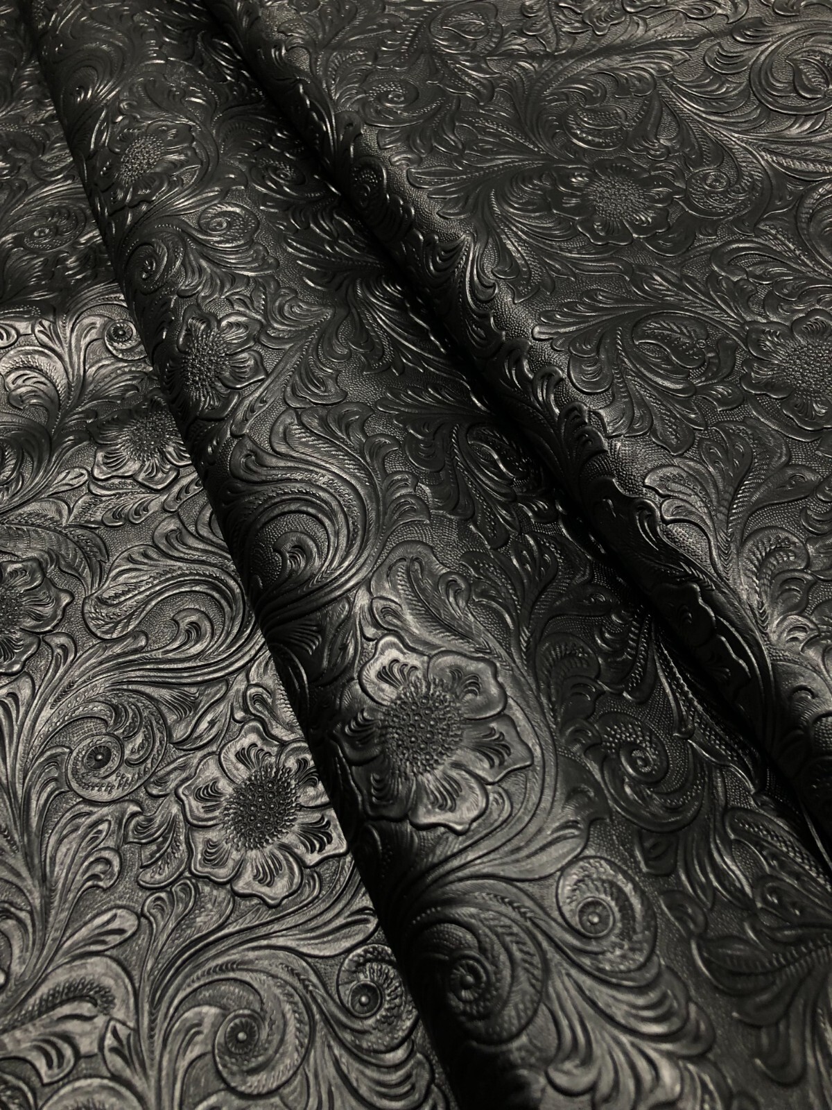 Tooled Faux Leather Western Embossed Vinyl - Fabric By The Yard | eBay