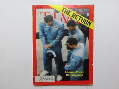 Time Magazine April 27, 1970 The Return Apollo 11 Astronauts Praying L3 ...
