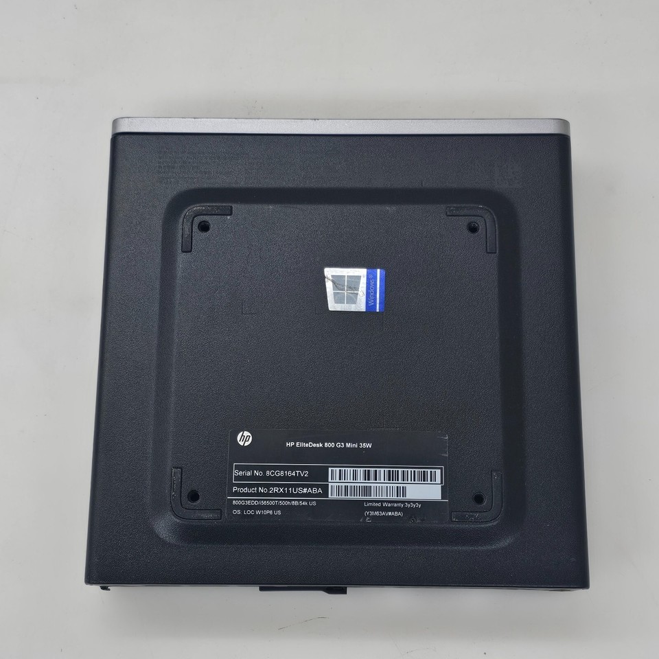 HP ELITEBOOK 800 G3 MINI 35W i5-6500T @ 2.50GHz 8GB RAM 250GB SSD WIN ...
