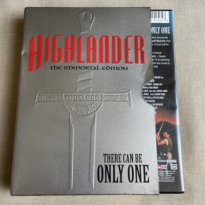 Highlander (DVD 1986 Immortal Edt. 2-Disc +Guide Tin Slipcover) Anchor ...