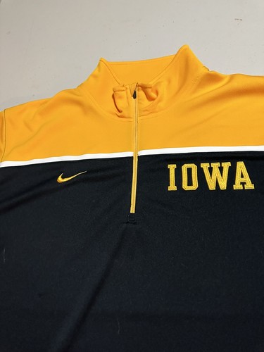 TEAM ISSUED Iowa Men’s Basketball Shooting Shirt Nike XL Quarter Zip | eBay