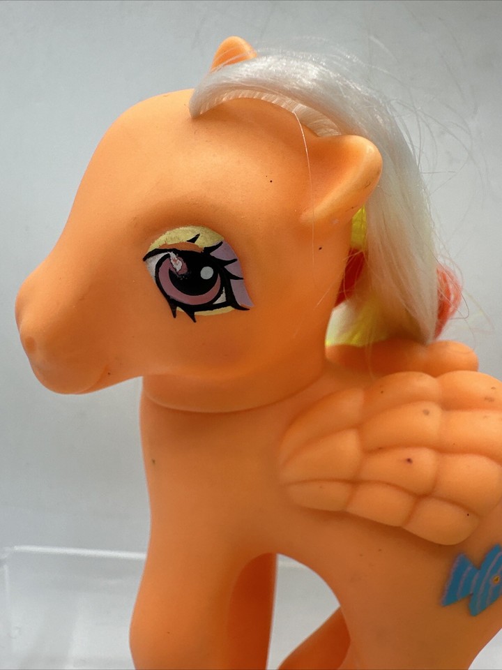 My Little Pony Tropical Sea Breeze MLP G1 Neon Orange W/ Angel Fish ...
