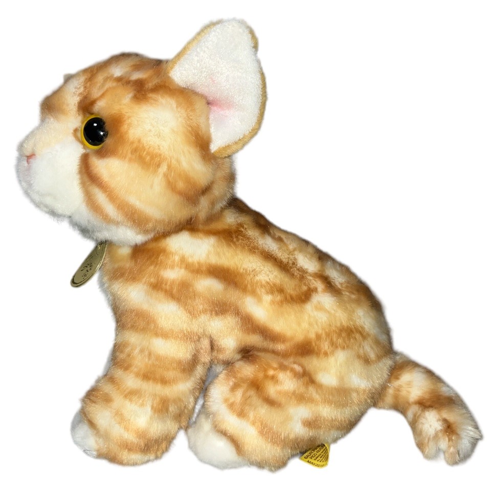 Orange Tabby Cat Plush Realistic Aurora Miyoni Tots 8” Plush Stuffed ...