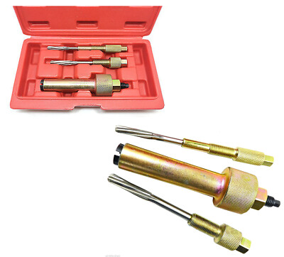 3pc Glow Plug Extractor Puller & Reamer Removal Set Kit 8,10 &12mm ...