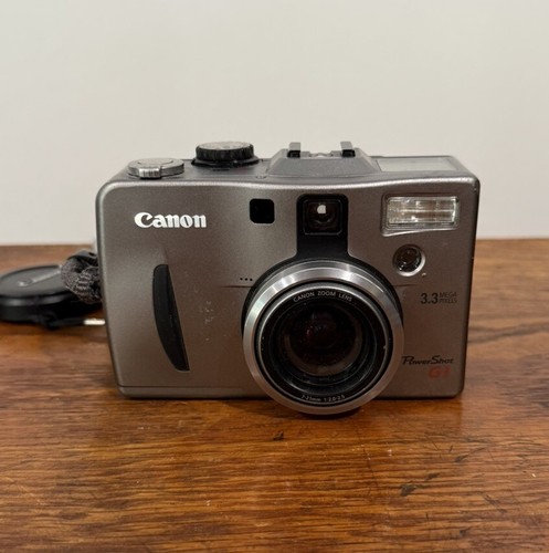 Canon PowerShot G1 PC1004 Gray 3.3MP 3x Optical Zoom Compact Digital ...