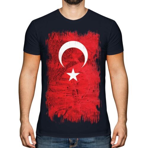 TURKEY GRUNGE FLAG MENS T-SHIRT TEE TOP TÜRKIYE FOOTBALL TURKISH GIFT ...
