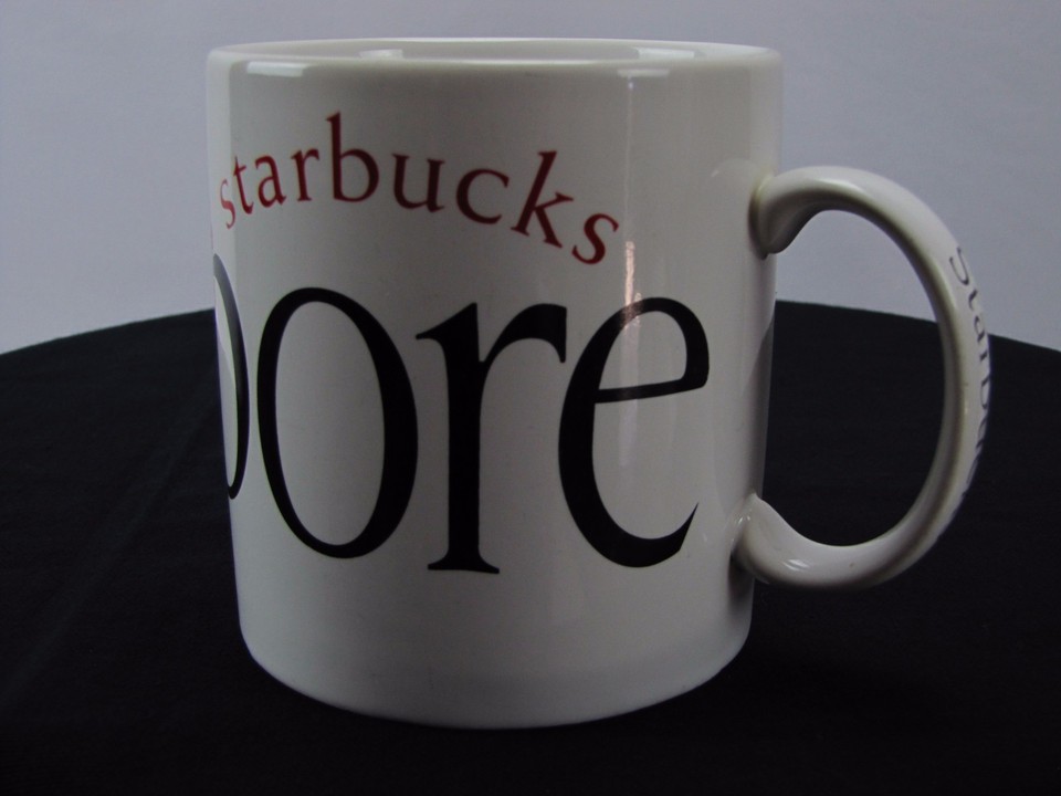 Starbucks Coffee Singapore City Mug Collector Red 1994 Jerry Greer Jan ...
