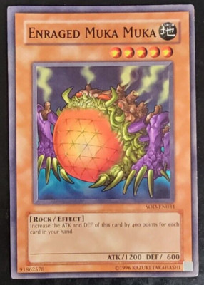 Yu-Gi-Oh - Trading Card - Effect Monster - Enraged Muka Muka - SOD ...