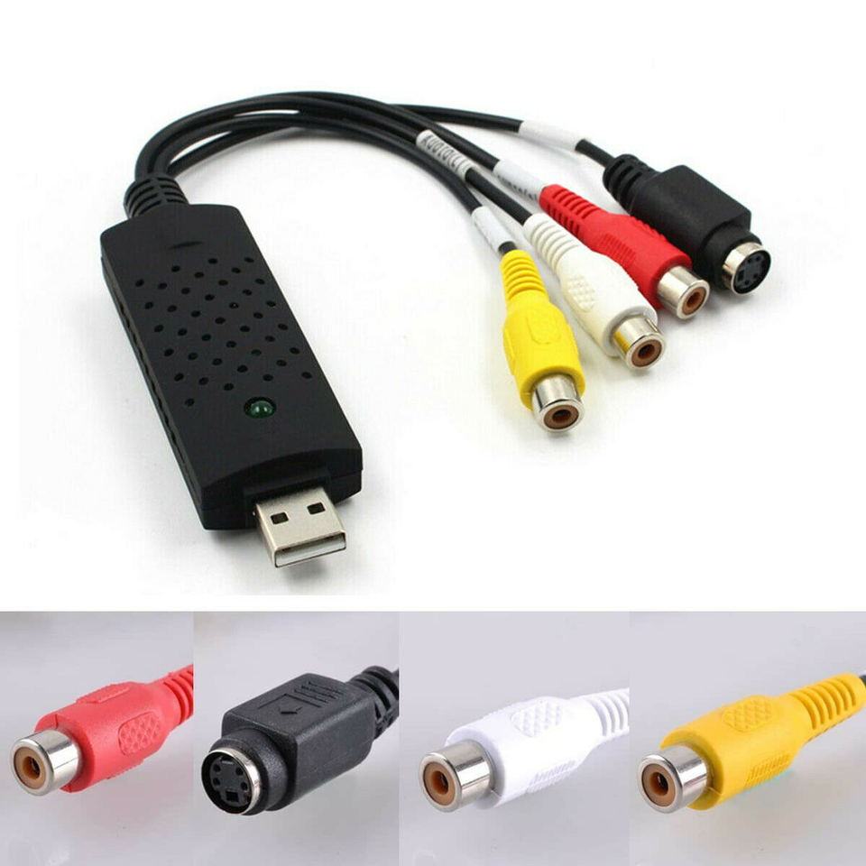 USB 2.0 Audio Video VHS VCR to DVD Converter Capture Card Adapter ...