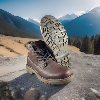 Men's Discovery Expedition All Terrain Hiking Brown Boots Botas Trabajo ...