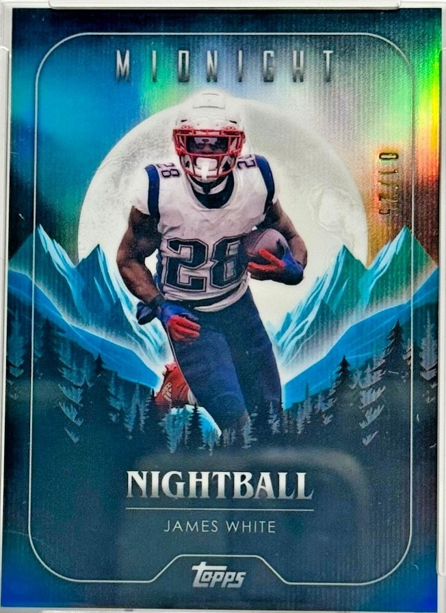 2024 Topps Midnight - Nightball James White #NB-27 Moonrise /25 for ...