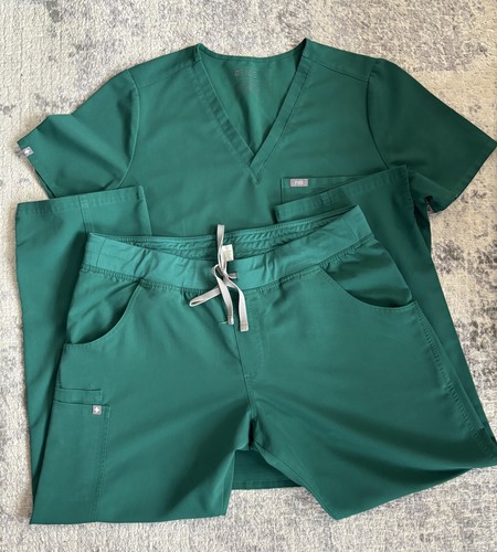 Figs Women Extra Large XL Scrub Set Catarina Kade Petite Hunter Green ...