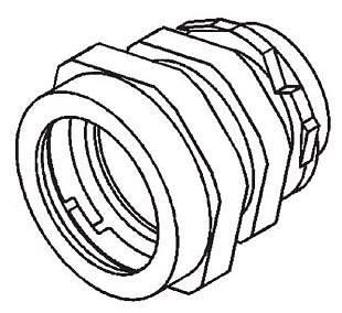 Steel Electric NTC-350, 3 1/2" Rigid No Thread Compression Connector, 1 ...