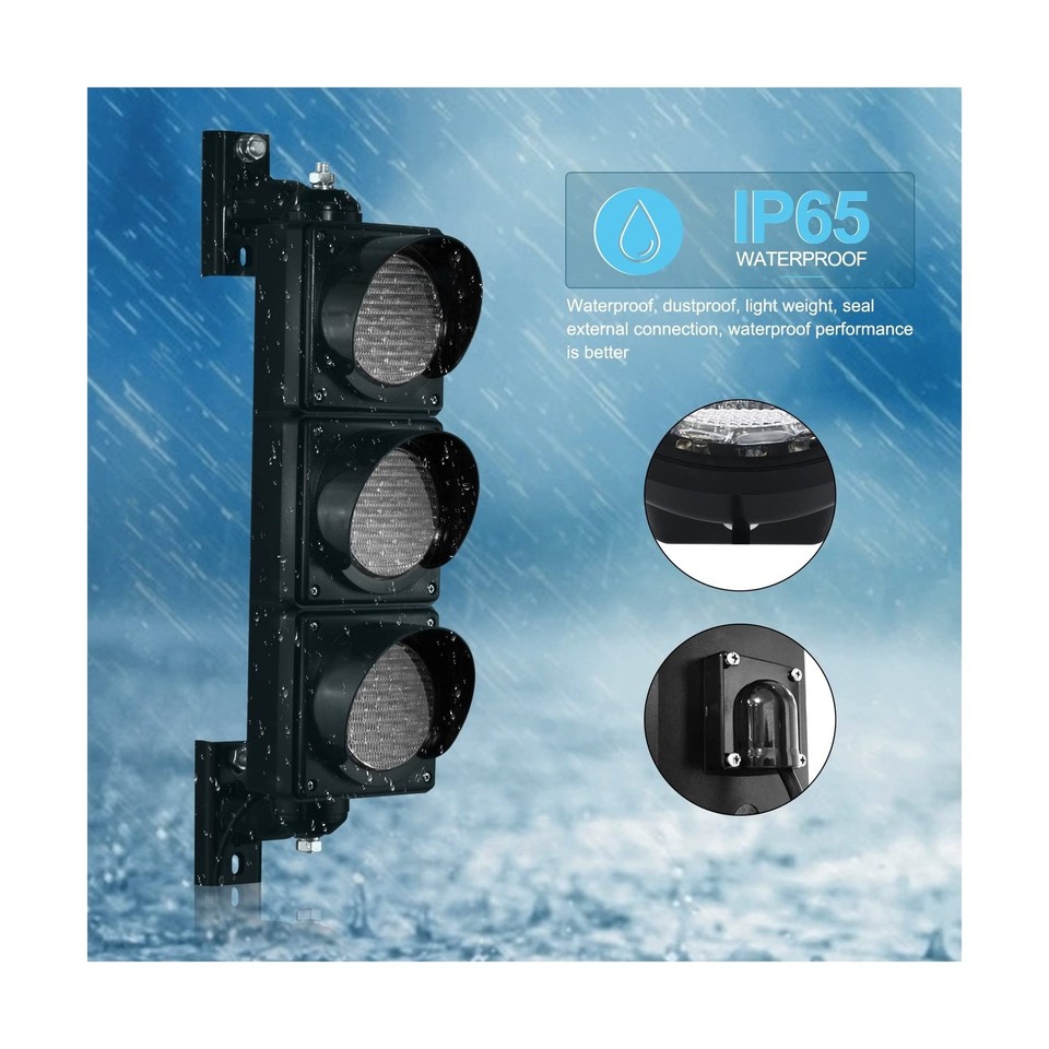 BBMi AC85-265V(4 inch) Traffic Light, Red Yellow Green Traffic Signal ...