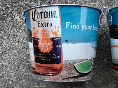 corona find your beach and cinco de mayo beer bucket 2 pack- free ...