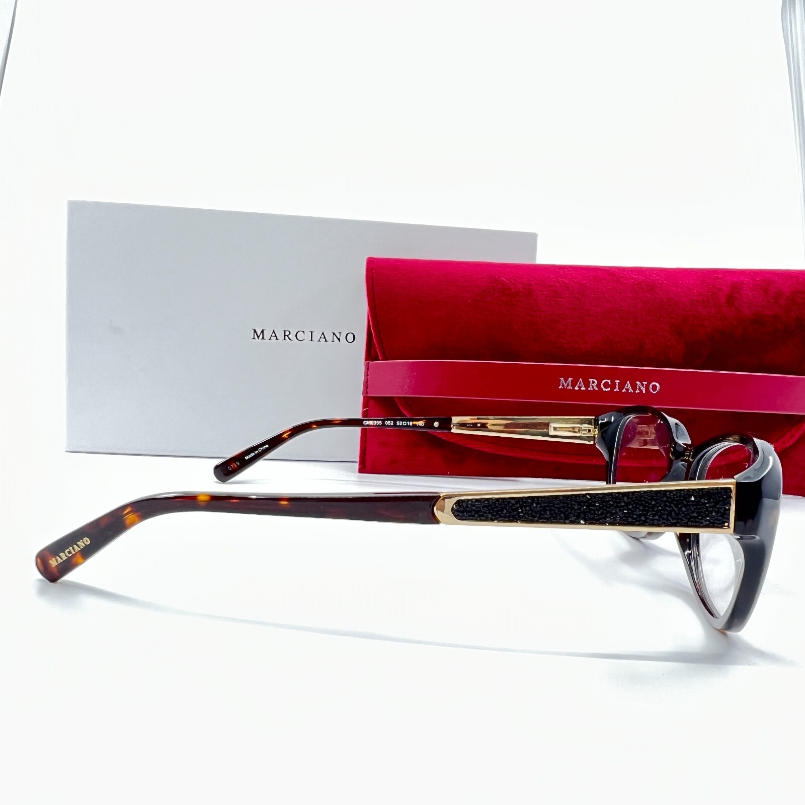 Marciano By Guess Eyeglasses GM0355 052 Black Tortoise Frame 52[]18 140 ...