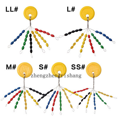 300Pcs/10Packs Fishing Bobber Stoppers Rubber Float Line Sinker Stops ...