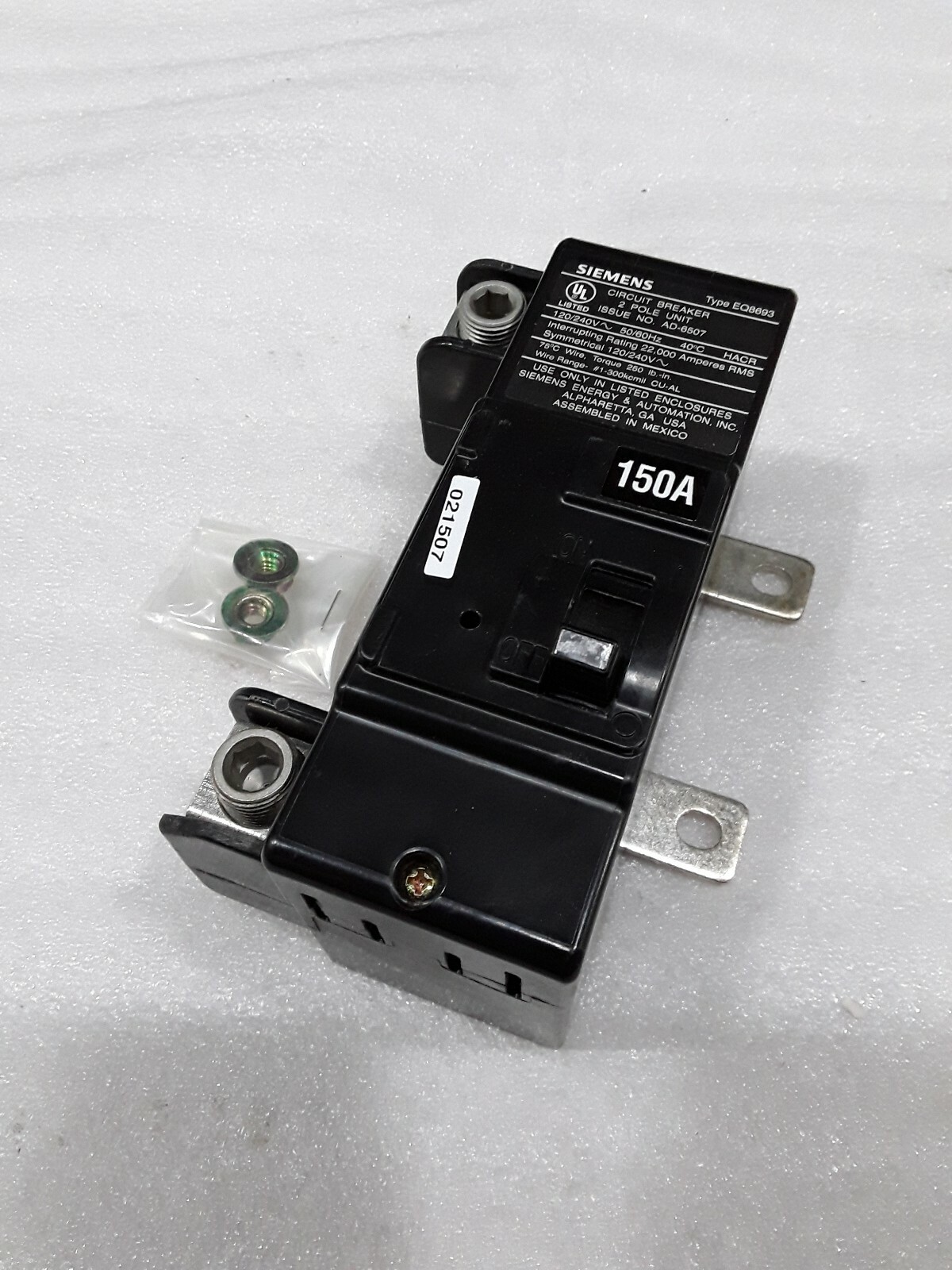 MBK150A SIEMENS 2 POLE 150 AMP 120/240V NEW | eBay